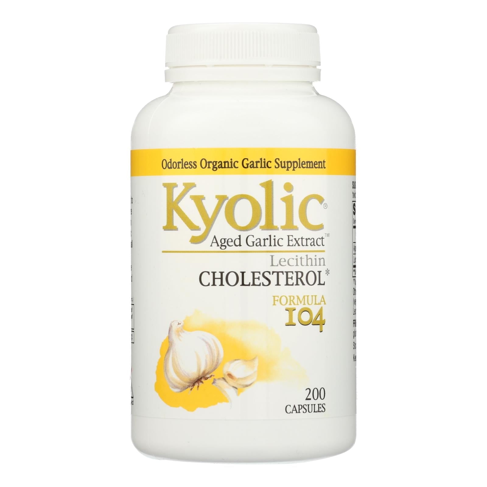 Kyolic - Aged Garlic Extract Cholesterol Formula 104 - Case of 1 ...