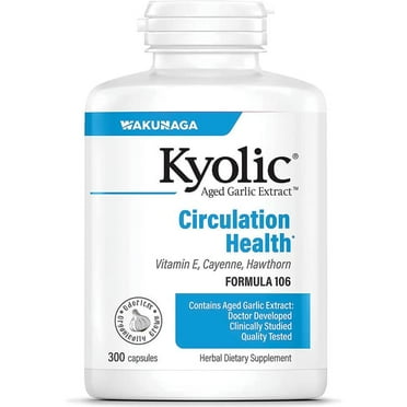 Kyolic Aged Garlic Extract, Odorless Organic Supplement, Original ...