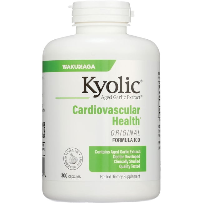 Kyolic Aged Garlic Extract Original Formula Cardiovascular Formula 100 ...