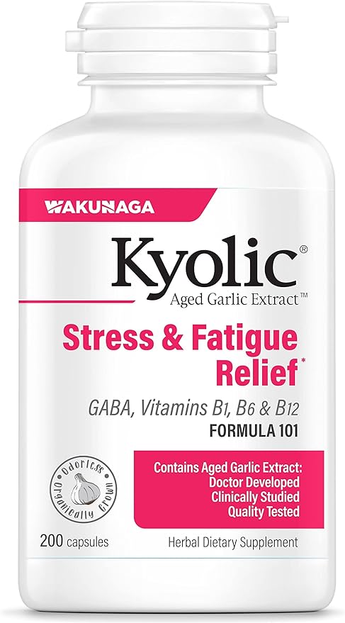 Kyolic Aged Garlic Extract Stress And Fatigue Relief Formula 101 - 200 ...