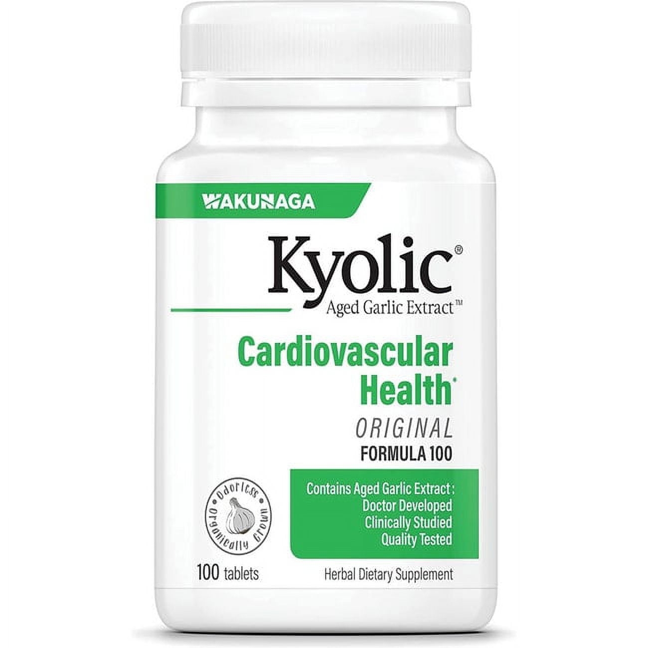 Kyolic Garlic Cardiovascular Formula 100 By Kyolic - 100 Tablets ...