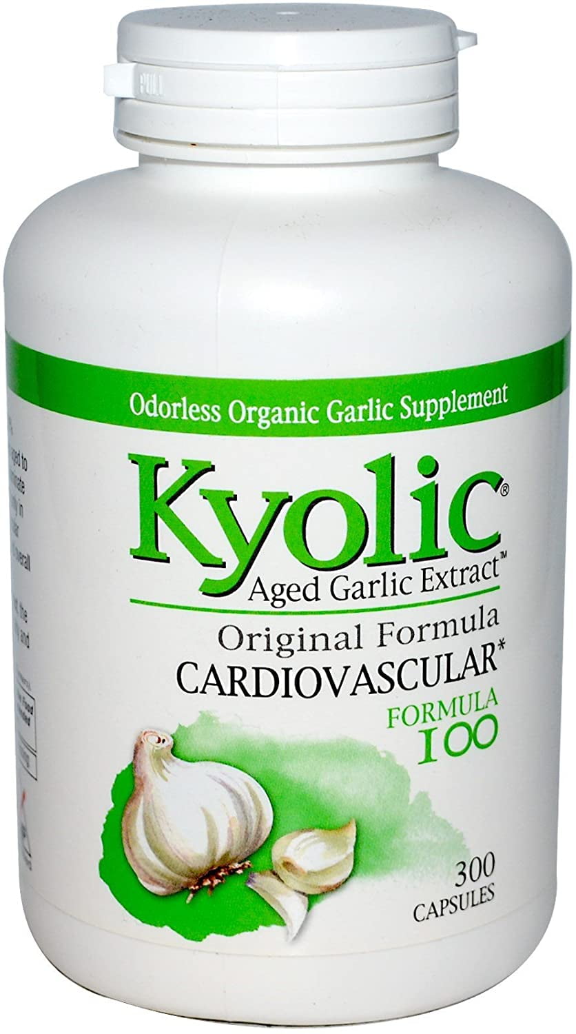 Kyolic Garlic Formula 100 Original Cardiovascular Formula (300 Capsules ...