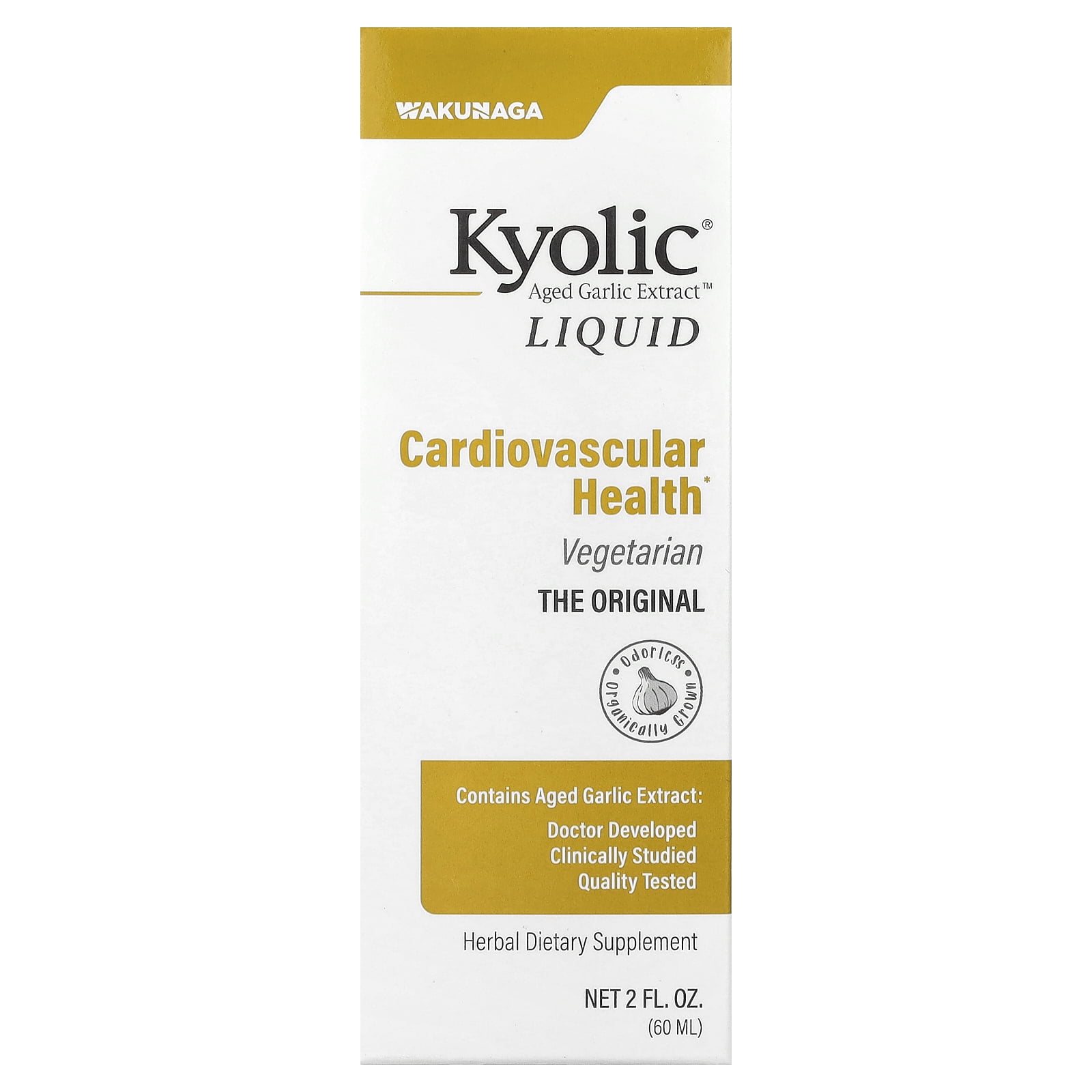 Kyolic Aged Garlic Extract, Organic, Odorless, Cardiovascular Health ...