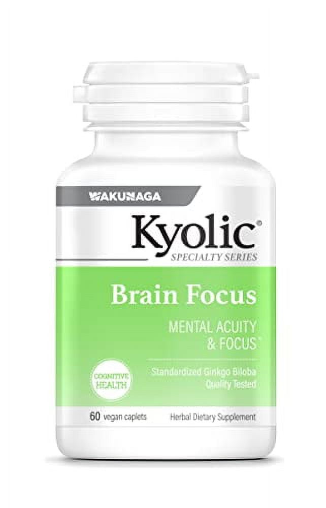 Kyolic Specialty Series, Brain Focus, Mental Acuity & Focus, 60 Caplets ...
