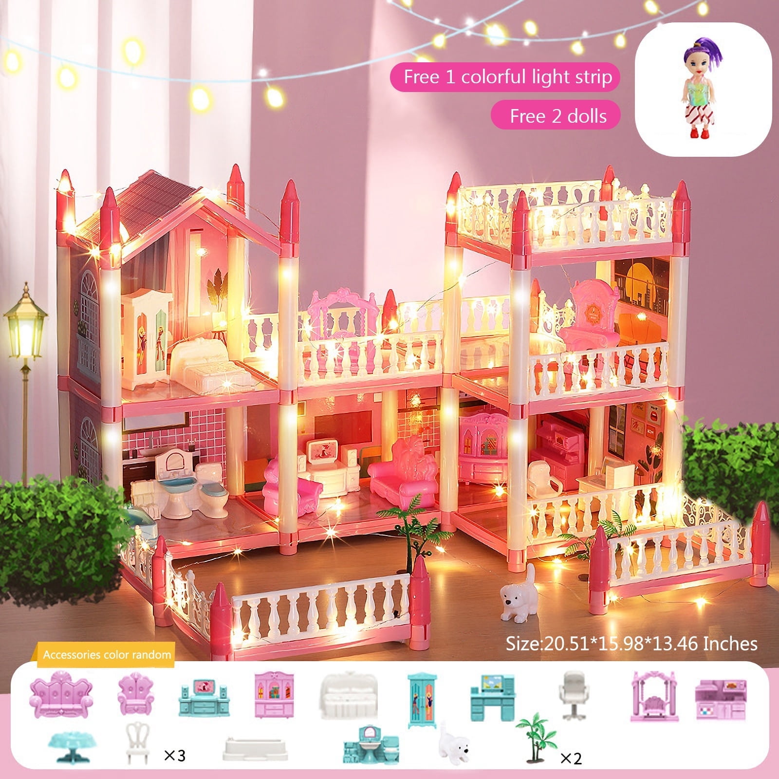 Kyoryuger Toy House for Girls, With Lights And Dolls，Assembly Required ...