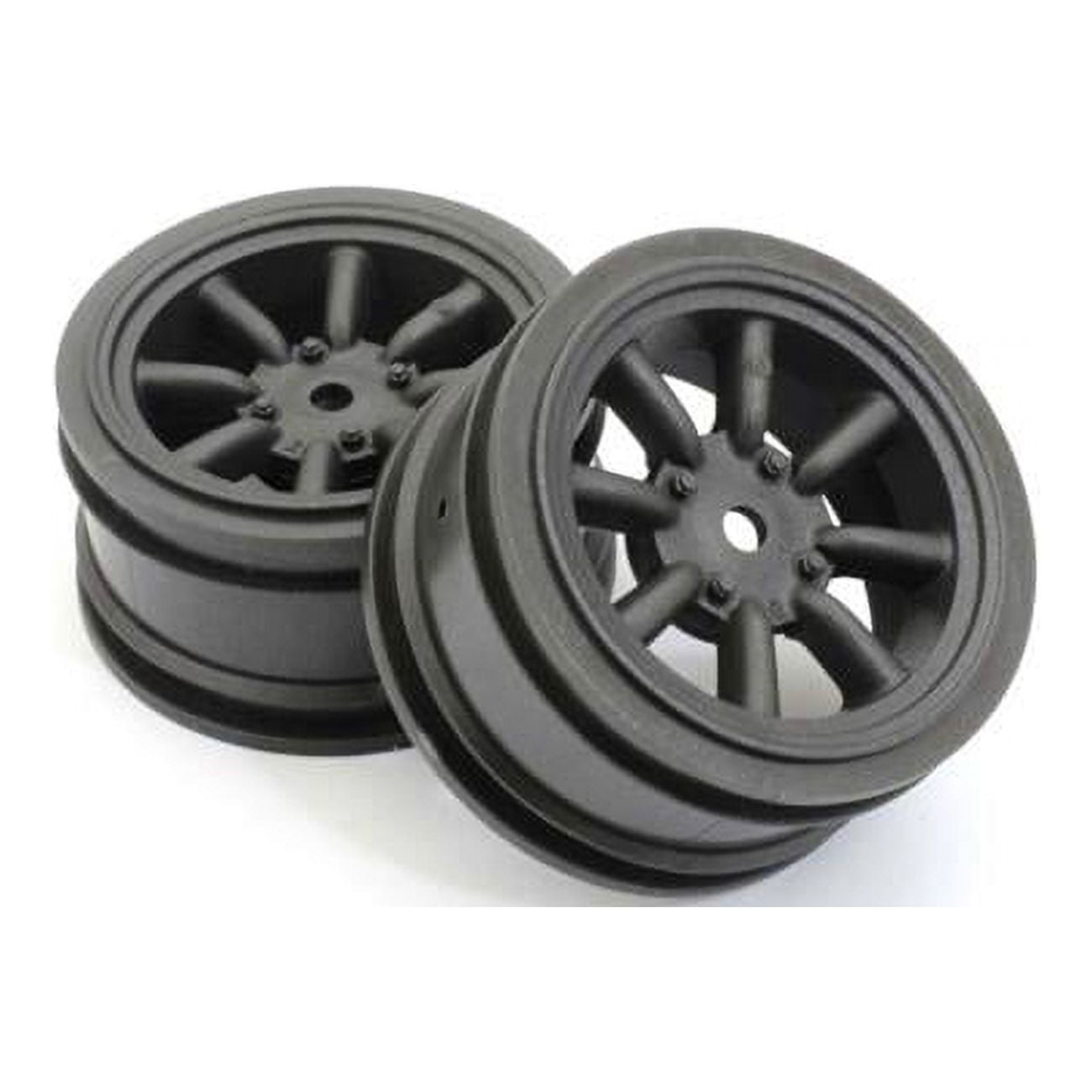 Kyosho KYOFAH706BK 8-Spoke Watanabe Wheel, Black Metallic - 2 Piece ...