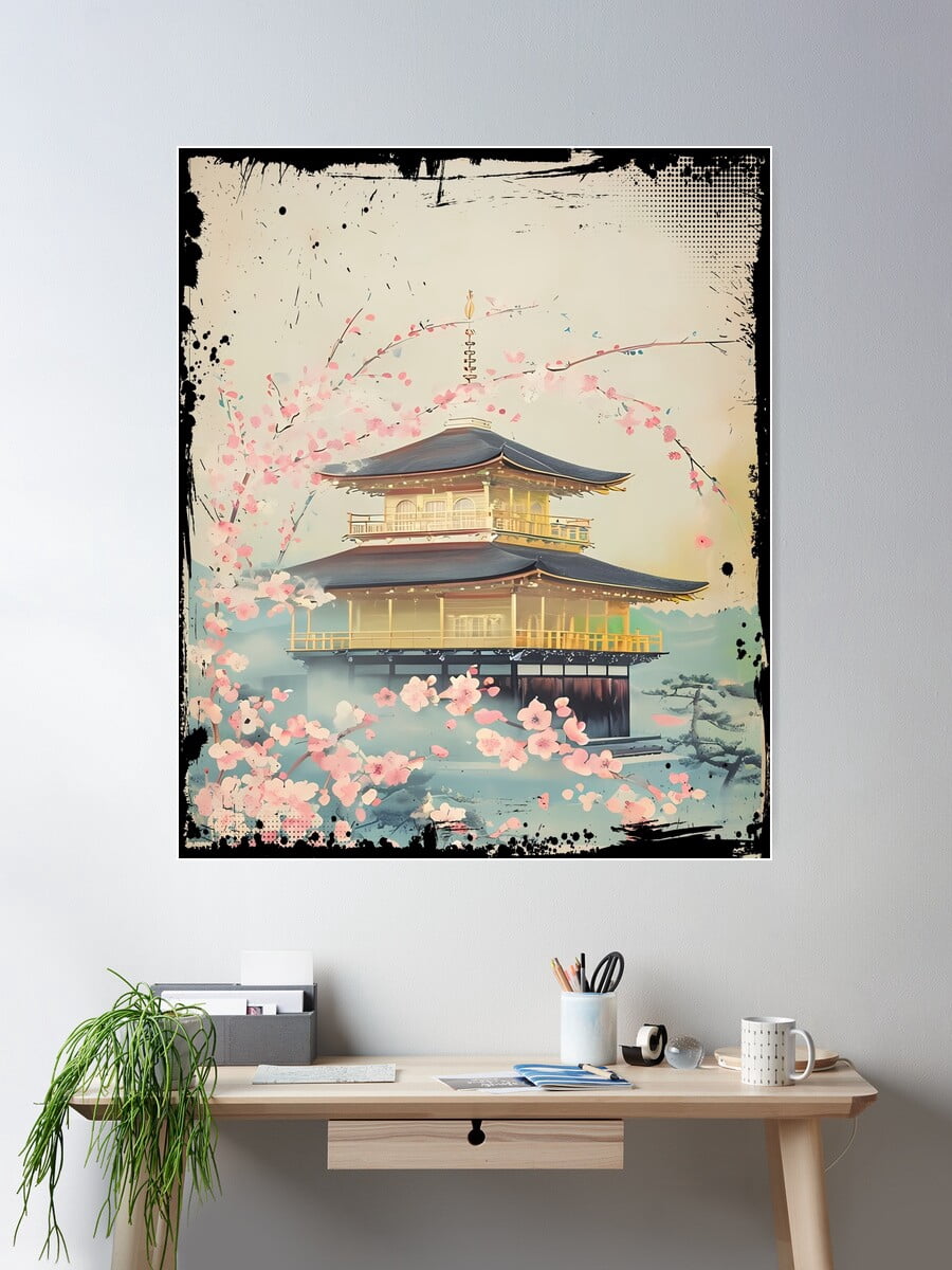 Kyoto Calling - Japan Theme Poster Wall Art, Modern Wall Decor For ...