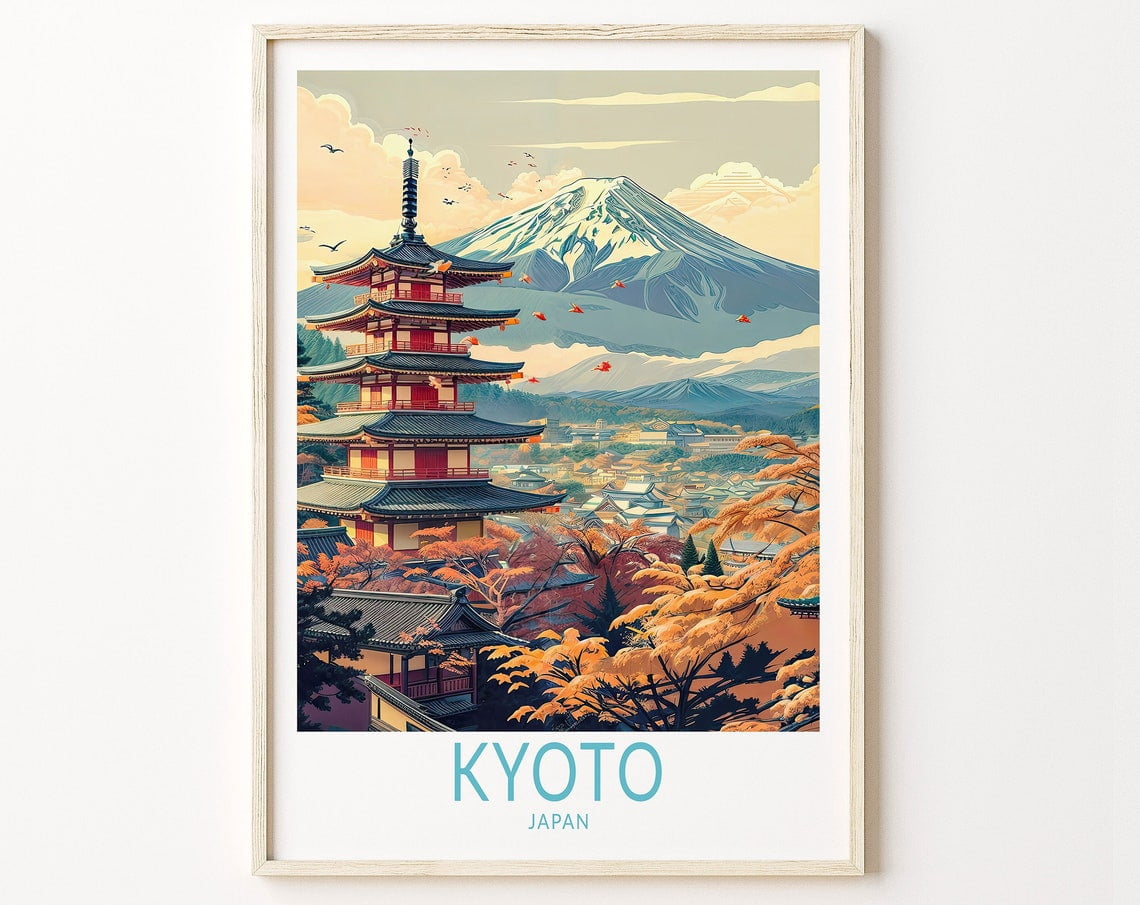 Kyoto Japan Travel Print, Japan Wall Art, Japanese Poster, Kyoto ...