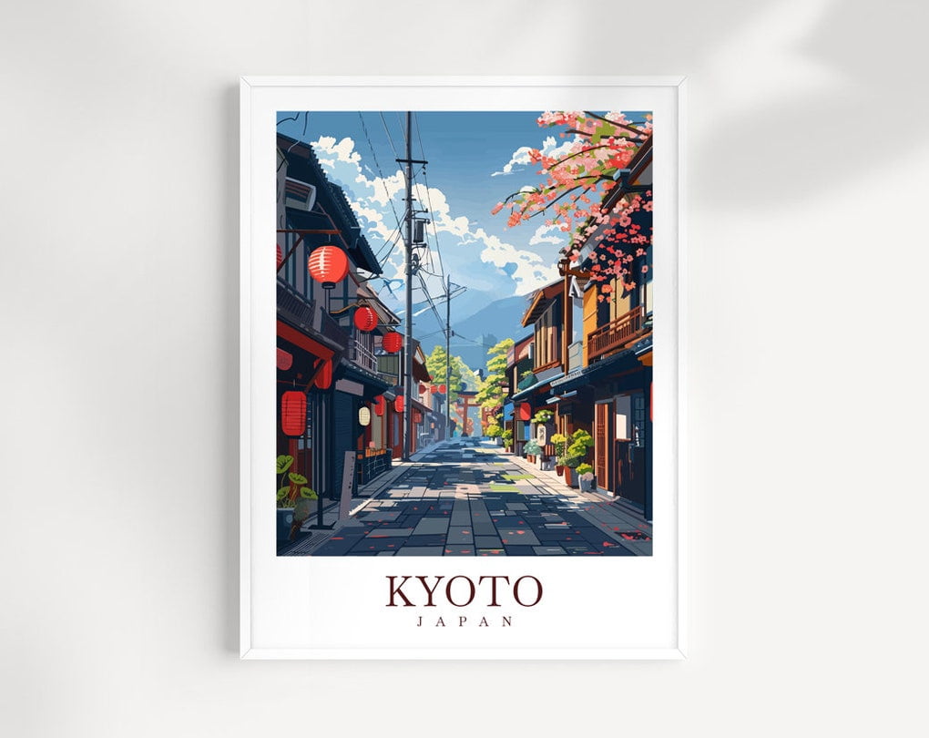 Kyoto Travel Print Wall Art Japan Wall Hanging Home Décor Kyoto Gift ...