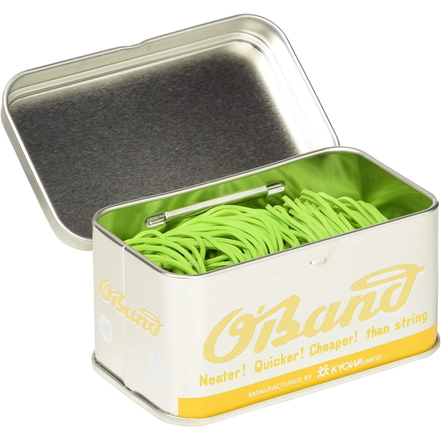 Kyowa O'Band Rubber Bands: silver tin, single color, 30 grams (Light ...