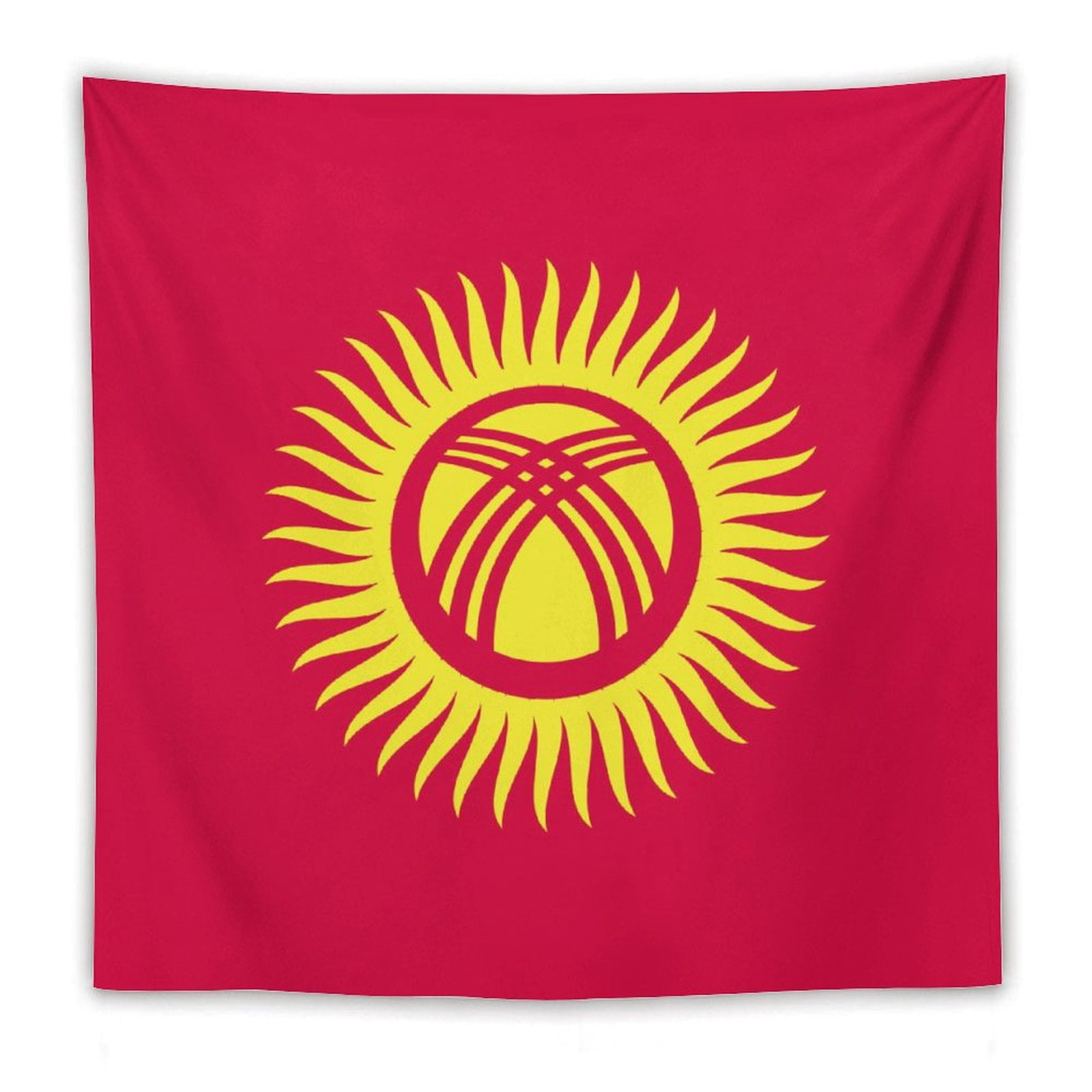 Kyrgyzstan Flag Tapestry, HD Print Wall Art Hanging National flag ...