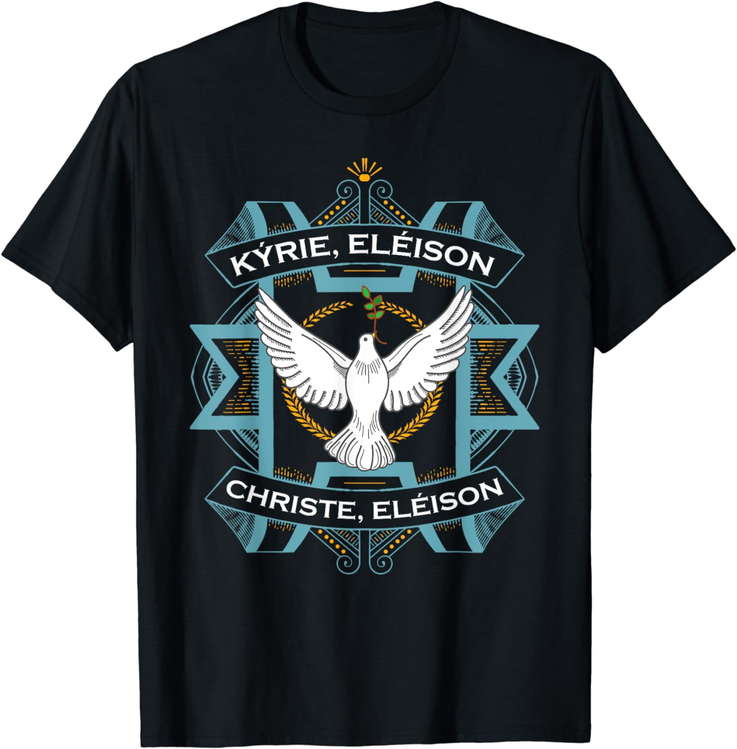 Kyrie Eleison Christe Traditional Latin Mass Lord Mercy T-Shirt ...