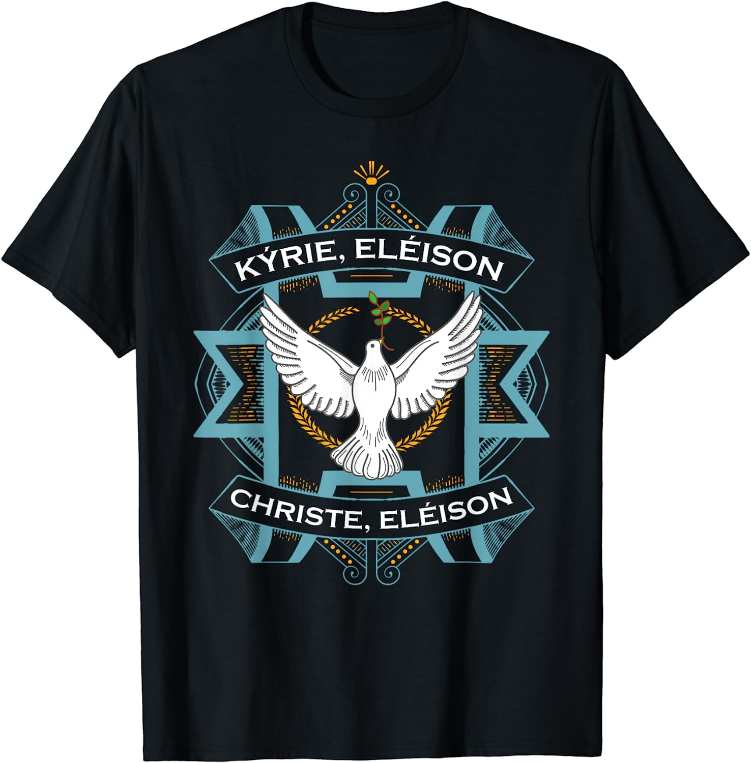 Kyrie Eleison Christe Traditional Latin Mass Lord Mercy T-Shirt ...