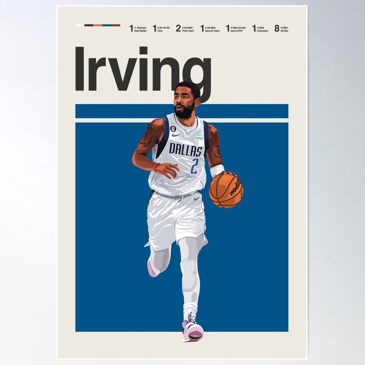 Kyrie Irving Basketball Art – Master Of Handles And Nba Star Poster ...