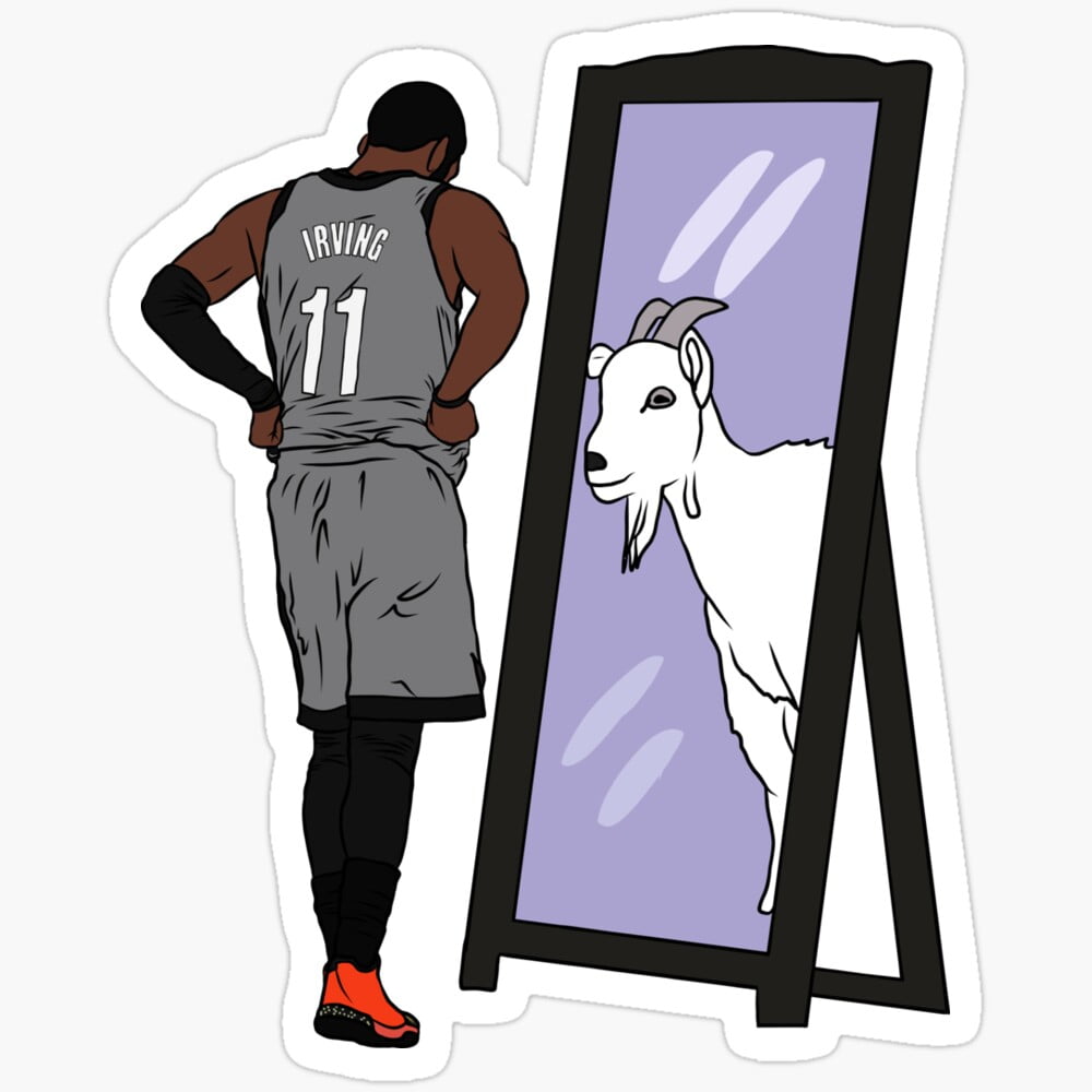 Kyrie Irving Mirror Goat Sticker Phone Decal Water Bottle Stickers Car ...
