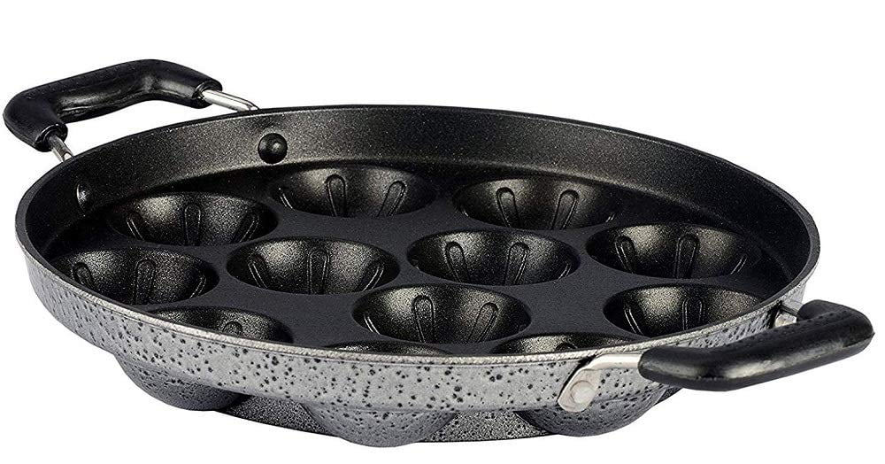 Kytaste 12 Cavity Appam Patra Side Handle with Lid - Walmart.com