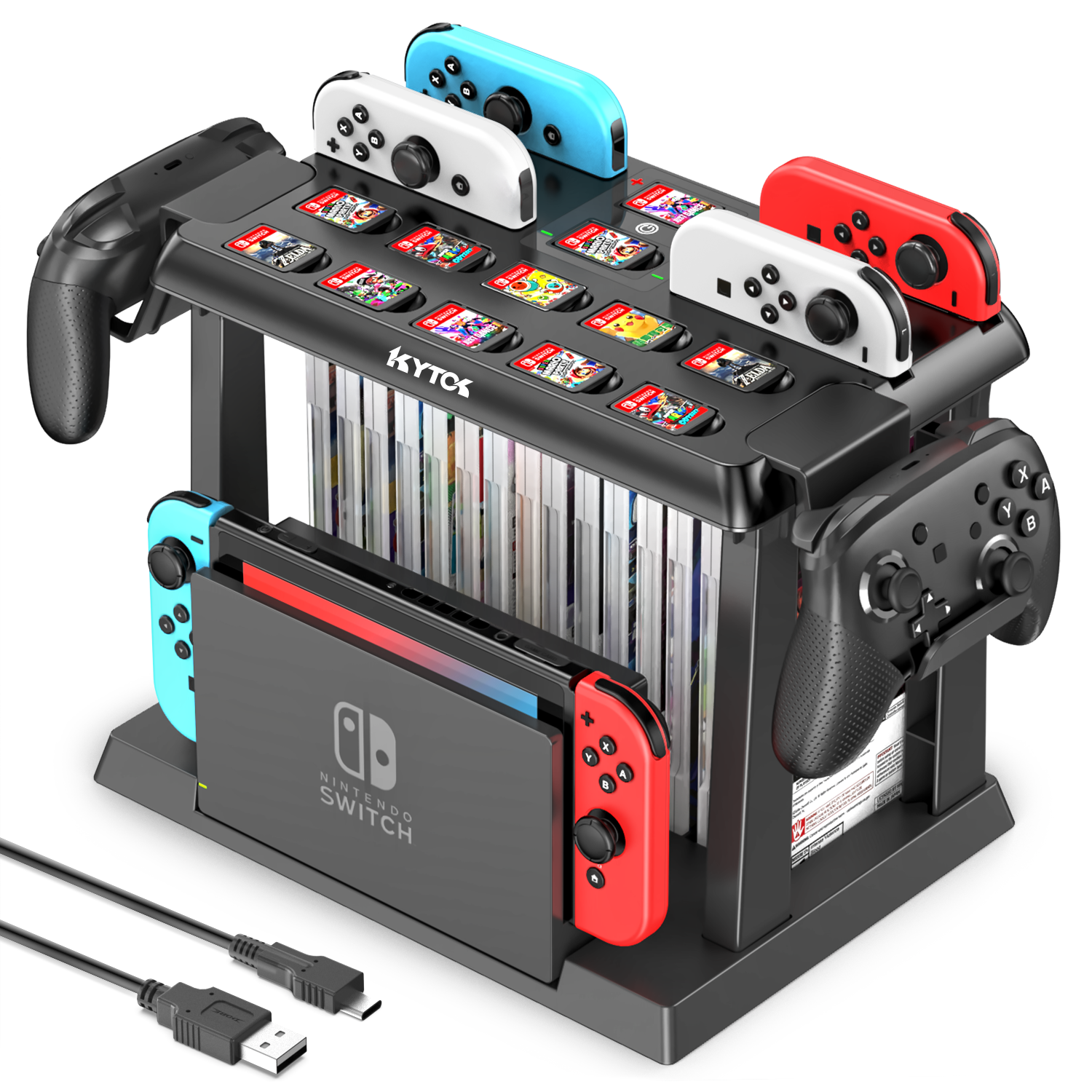 Organizer for PS5 Ninendo Switch, Storage Stand for Nintendo Switch ...