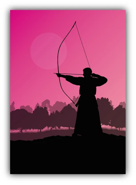 Kyudo Archer Japan Kendo Sport Car Sticker Phone Decal Water Bottle ...