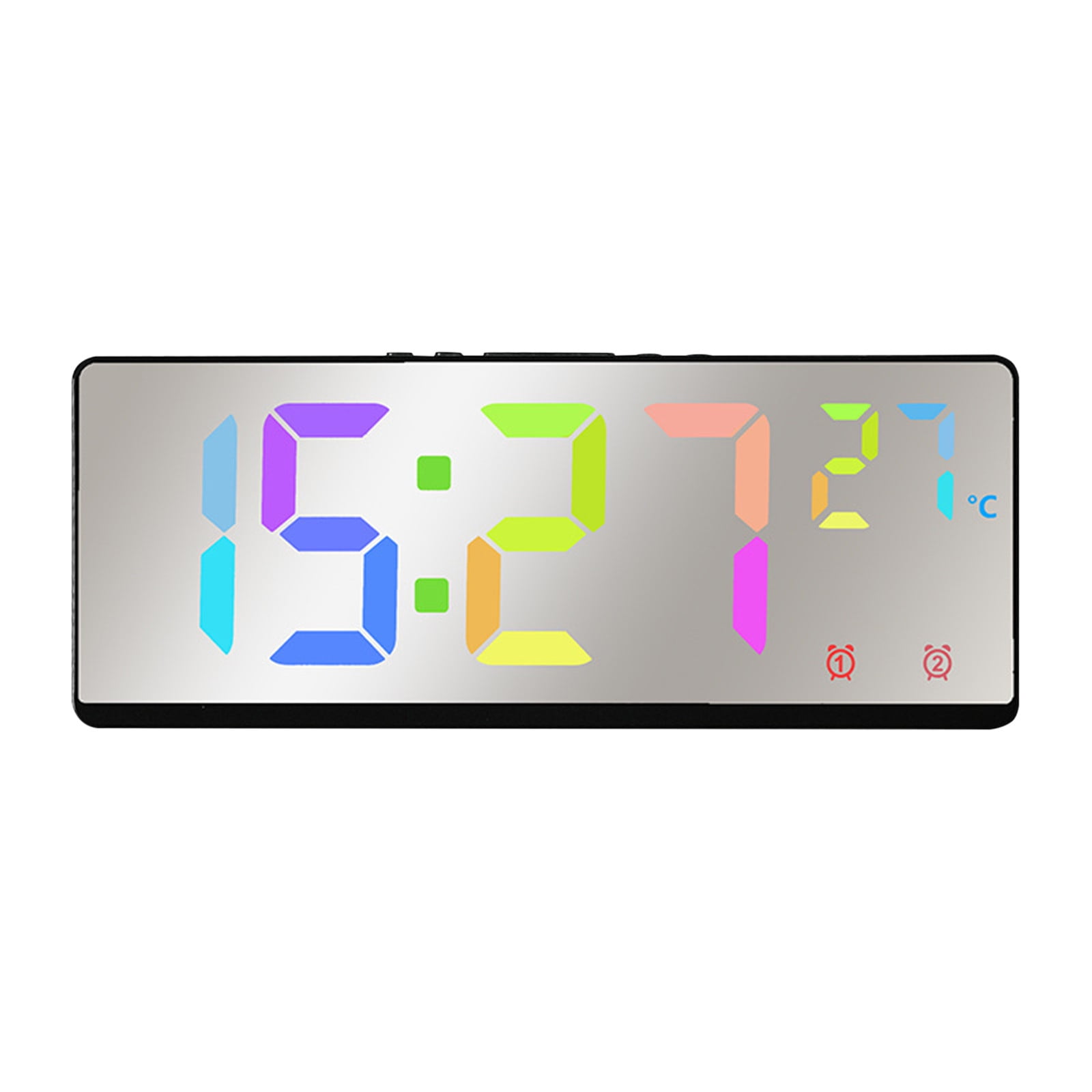 Kyusrd Gifts for Women Home Saving!Digital Alarm Clock LED Color Screen ...
