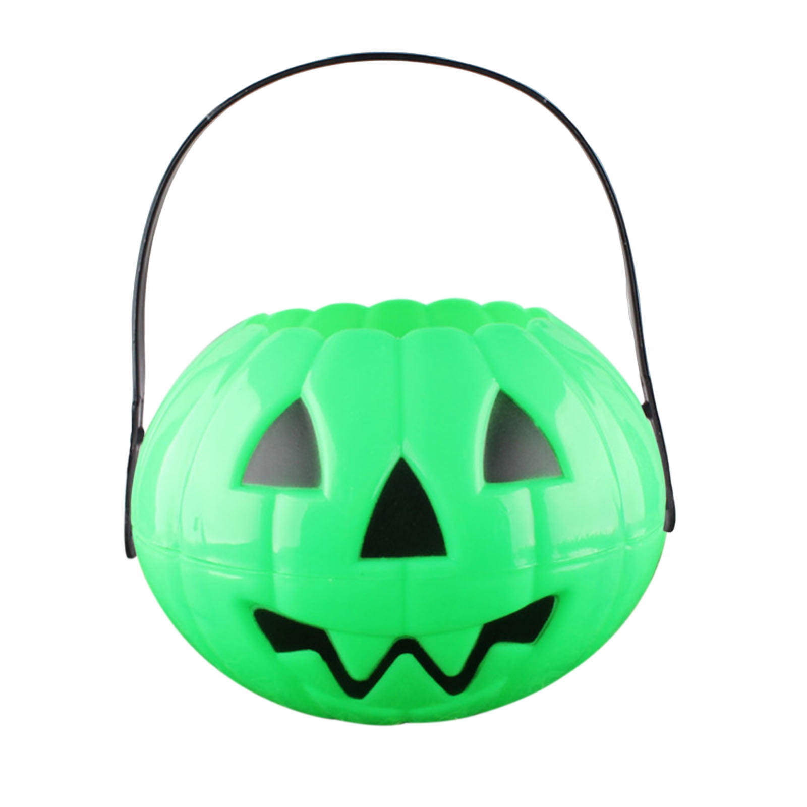 Kyusrd Trick or Treat Halloween Pumpkin Bucket 1Pc Small Plastic ...