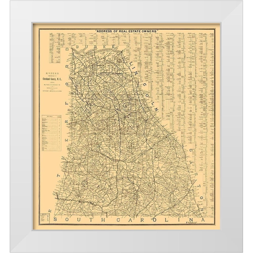 Kyzer 15x16 White Modern Wood Framed Museum Art Print Titled ...