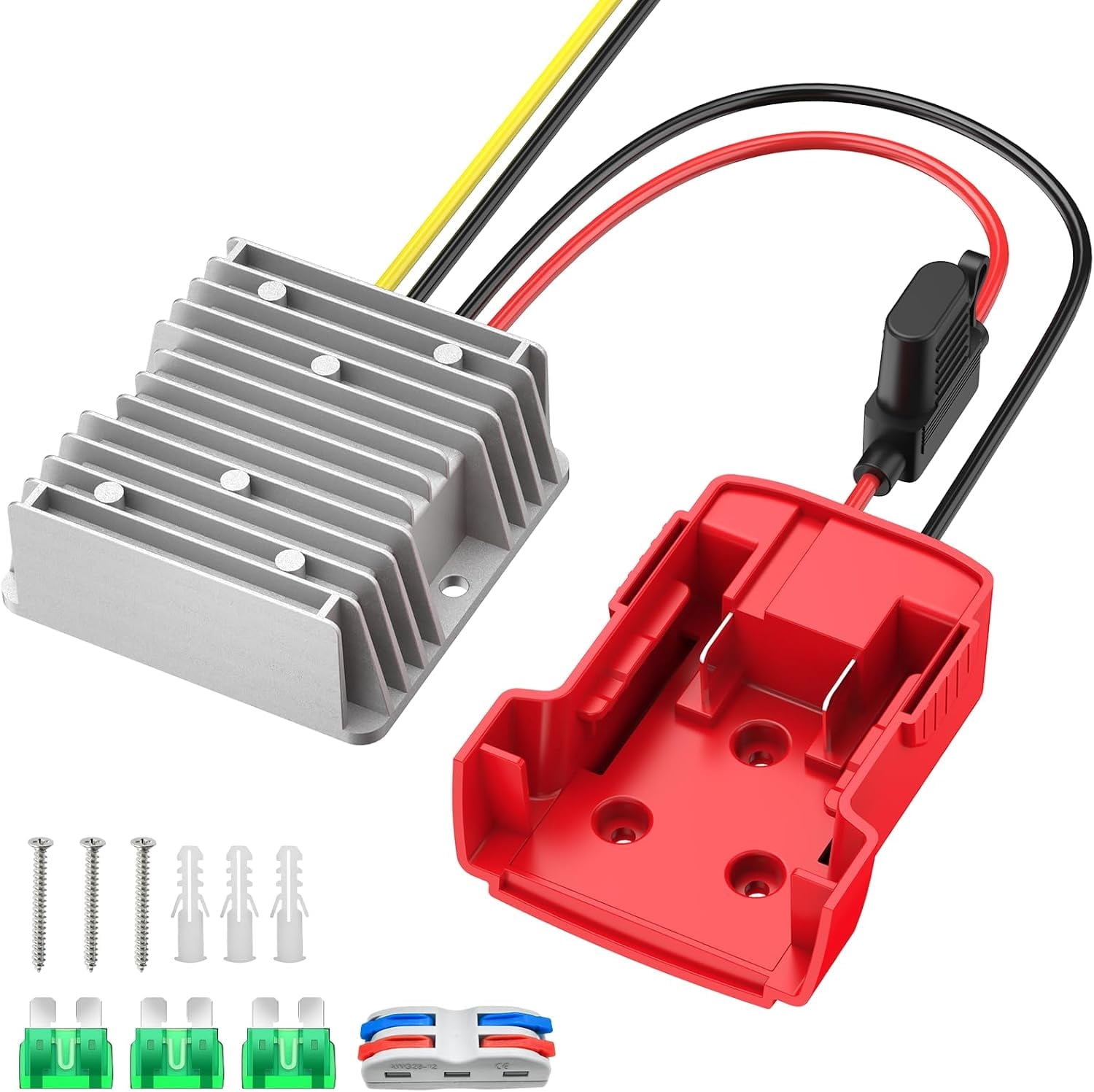 Kzreect 20V to 12V Step Down Converter Compatible with Mil-wau-kee 18V ...