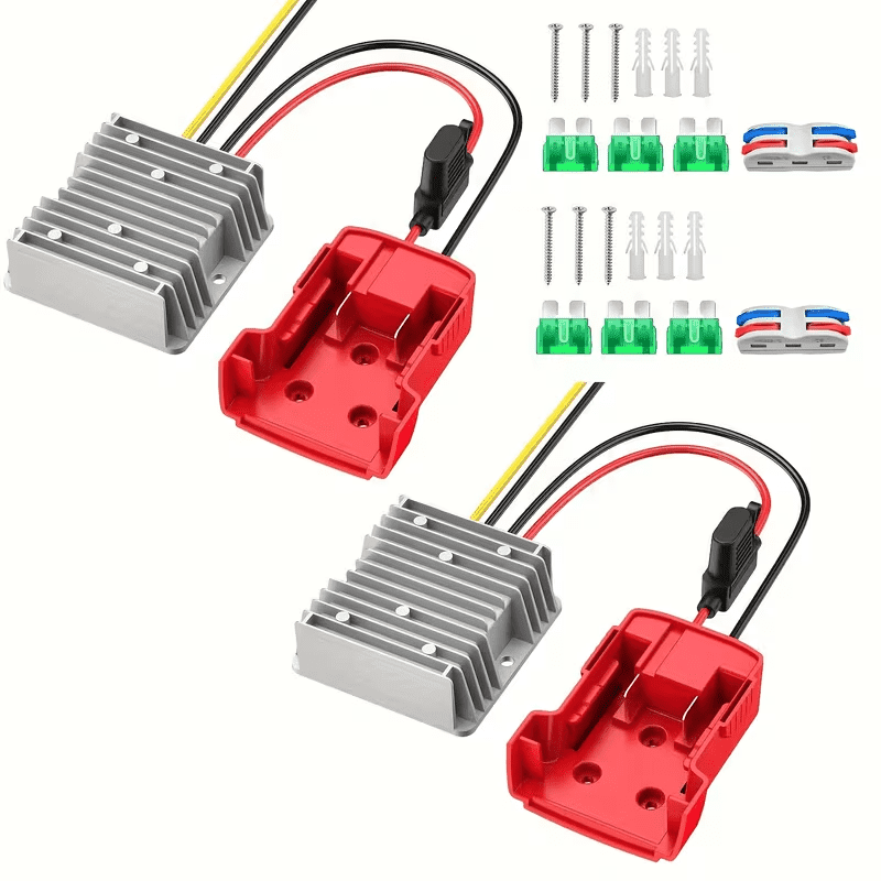 Kzreect 2pack 20V to 12V Step Down Converter Compatible with Mil-wau ...