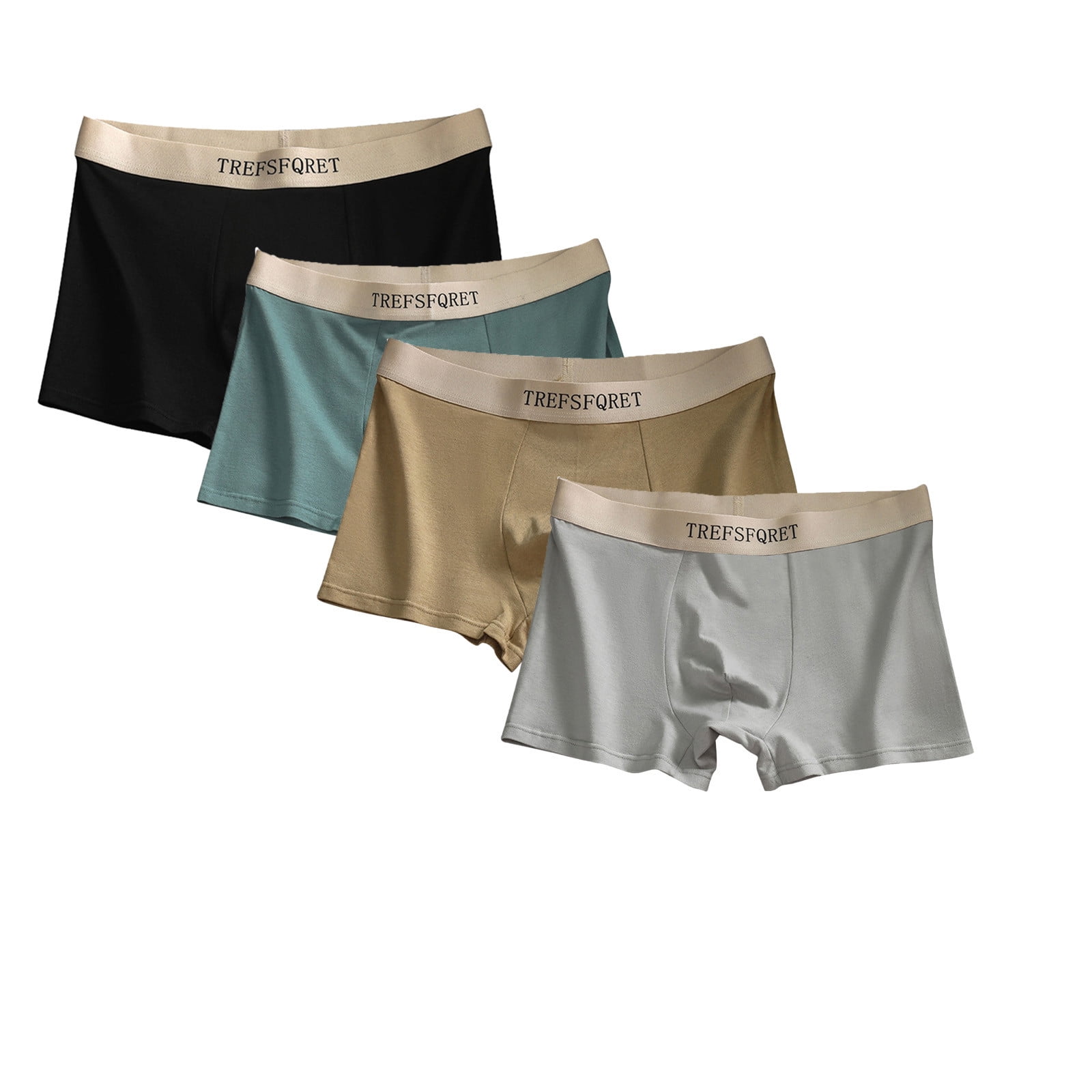 L-4X Plus Size Underwear for Men Boxer Briefs 4 Pack Big and Tall ...