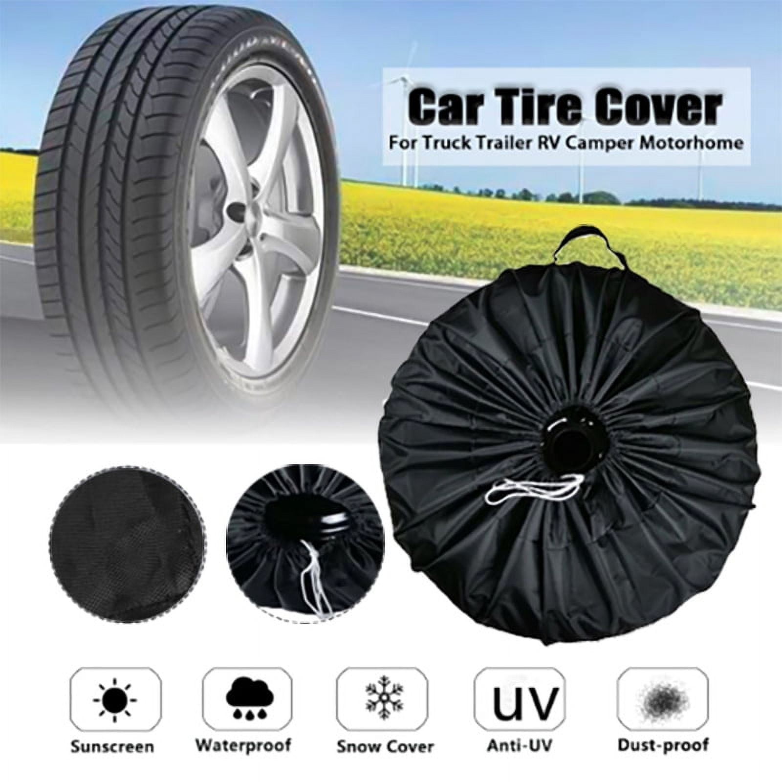 L:80*47cm Wheel Tire Covers, Spare Tire Cover, Black Oxford Universal ...