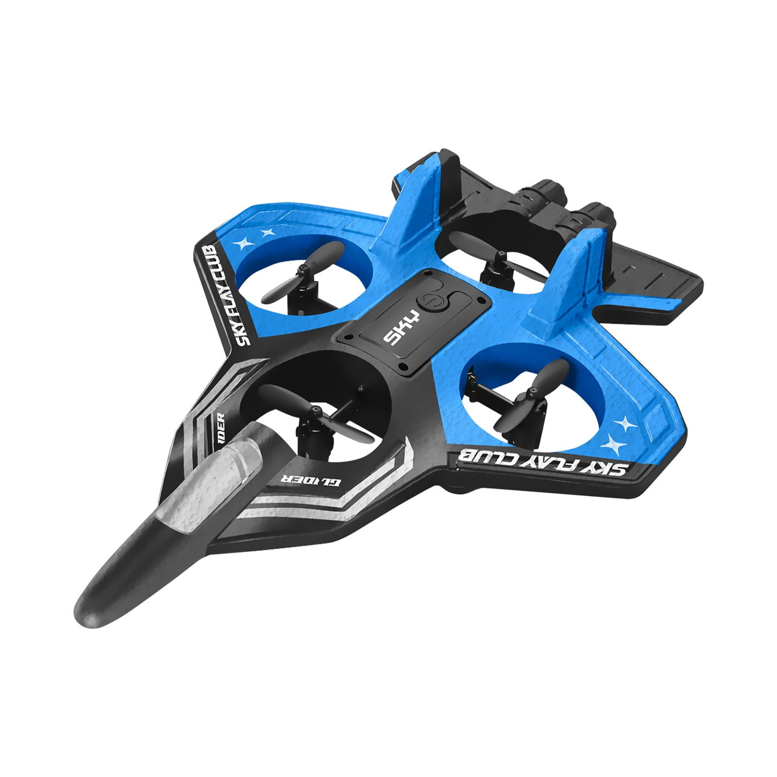 L-974 Blue Beginner Foam Drone Aircraft Remote Control 360 Flip Speed ...