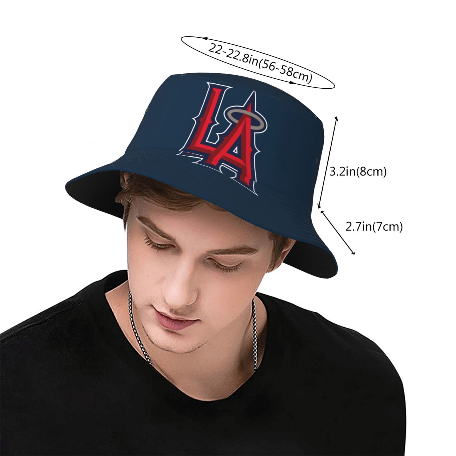 L_A_Angels‌ 2025 UPF 50+ Unisex Bucket Hat‌ - Premium Polyester Twill Sun Hat | Foldable UV ...