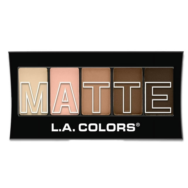 L.A. COLORS 5 Color Matte Eyeshadow Palette, Tan Khaki CEM478 - Walmart.com