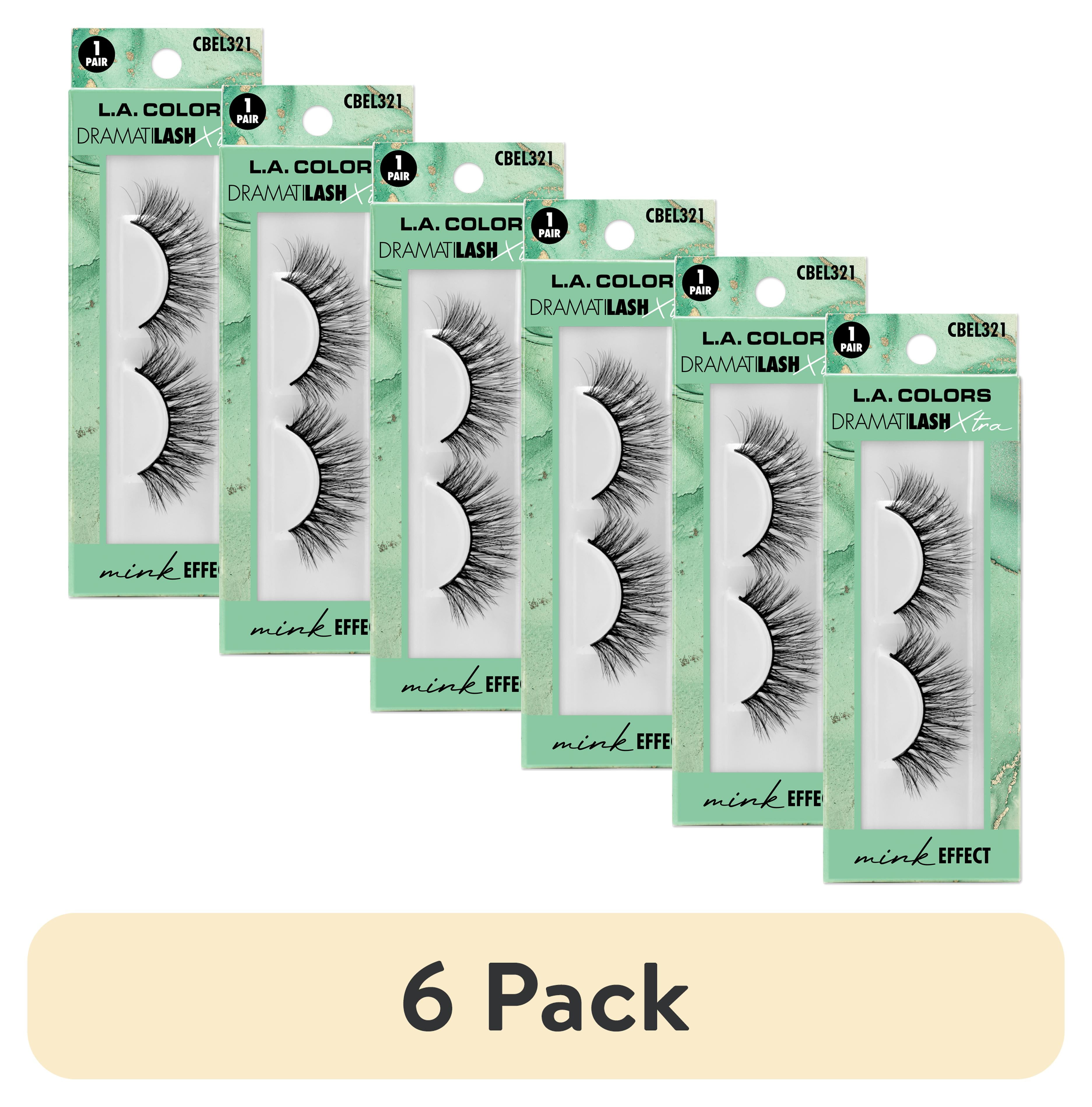 (6 pack) L.A. COLORS Eyelash, Dramatilash, Extra Extra, 1 pair ...