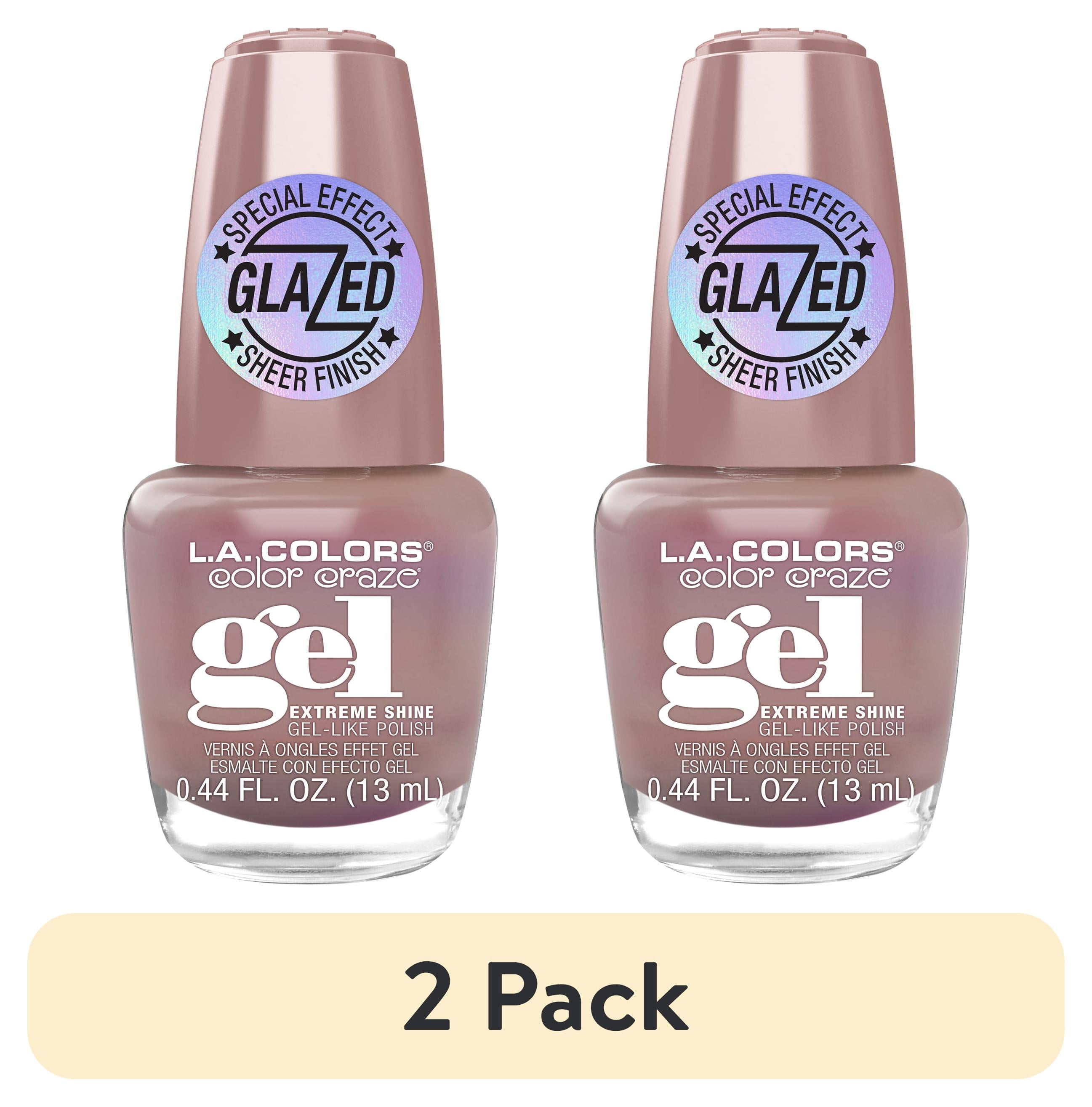 (2 pack) L.A. COLORS Gel Glazed Nail Polish, Duchess, 0.44 fl oz - Walmart.com