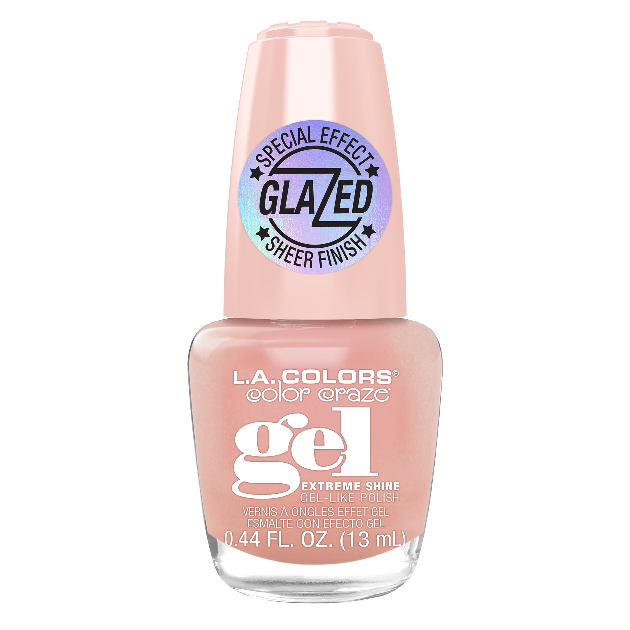 L.A. COLORS Gel Glazed Nail Polish Paris Nights 0.44 fl oz with Color ...