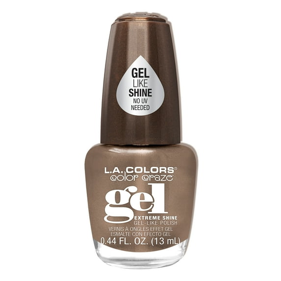 L.A. COLORS Gel-Like Shine Nail Polish, Mousse, Brown Sugar, 0.44 fl oz ...