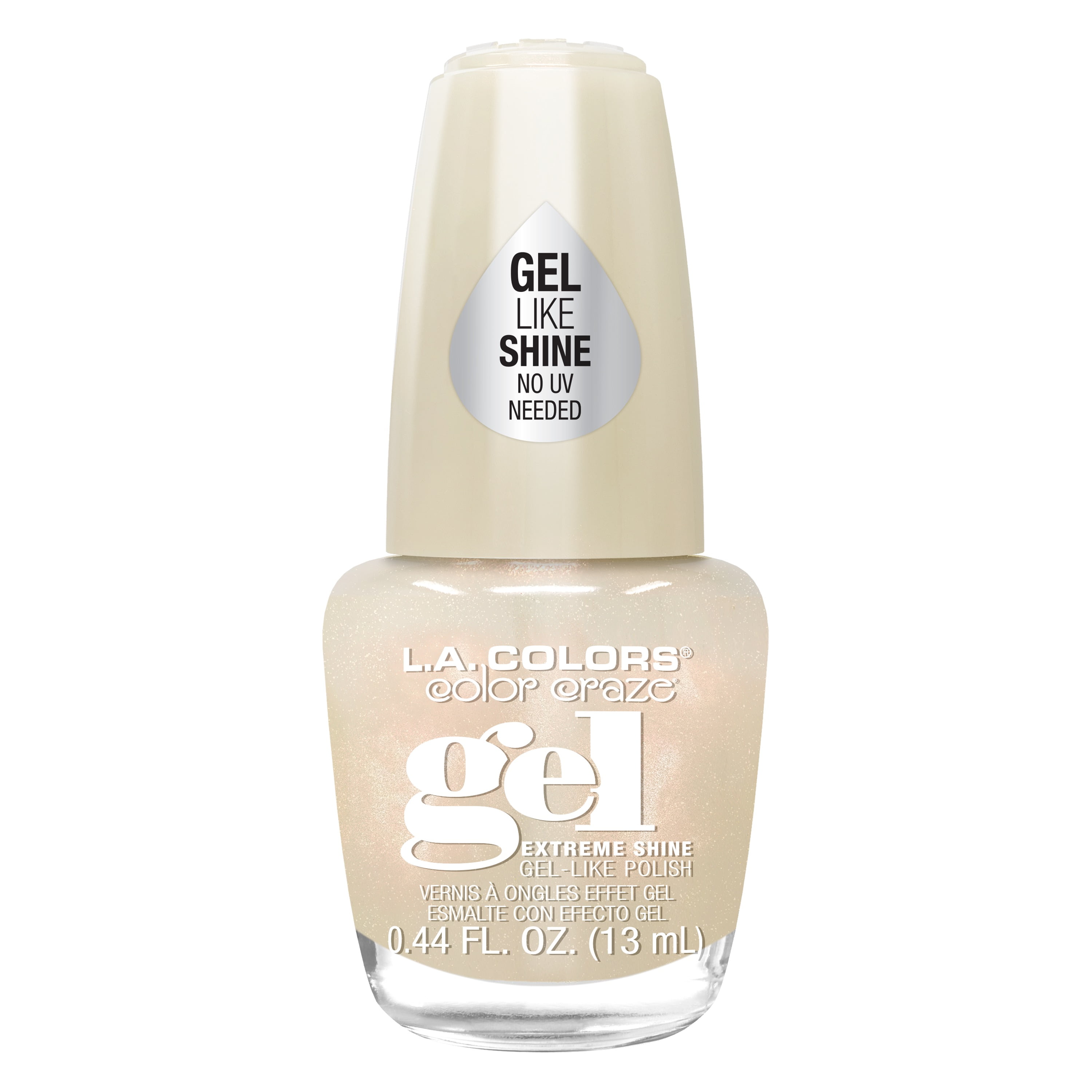 L.A. COLORS Gel-Like Shine Nail Polish, Sheer, Sugar Shine, 0.44 fl oz ...