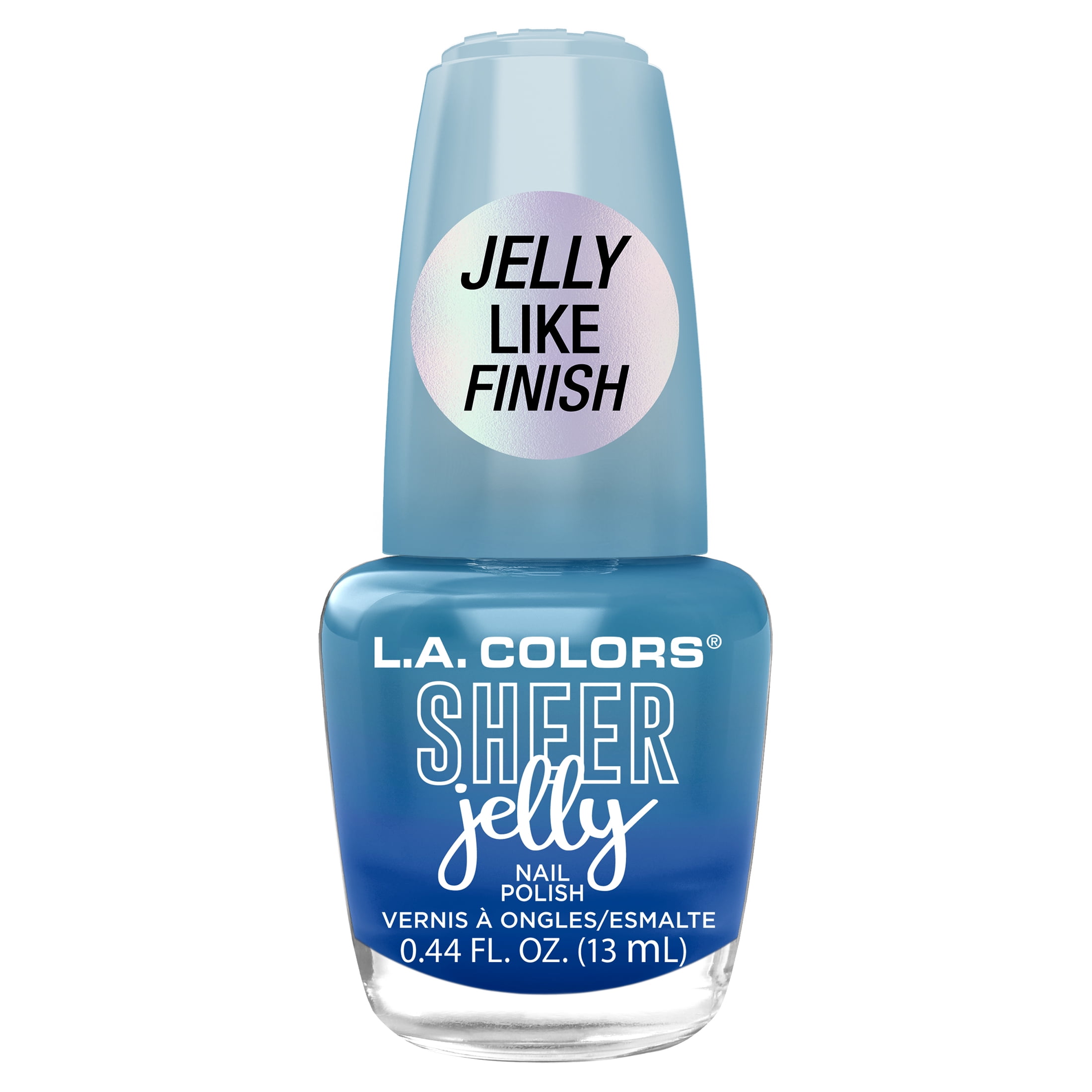 L.A. COLORS Jelly Nail Polish, Sheer, Wispy Blue, 0.44 fl oz - Walmart.com