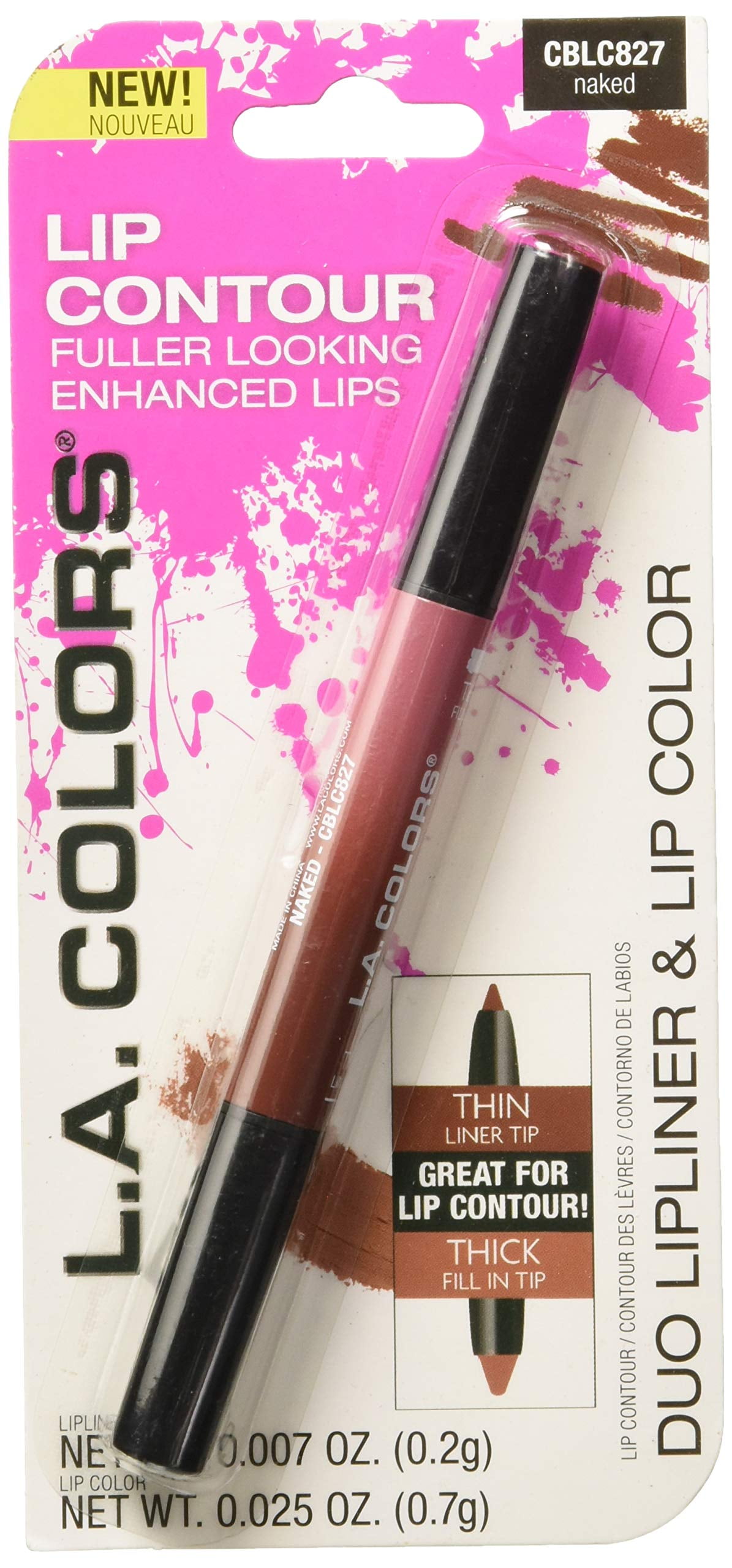 L.A. COLORS Lip Contour (carded), Naked CBLC827 EH6 - Walmart.com