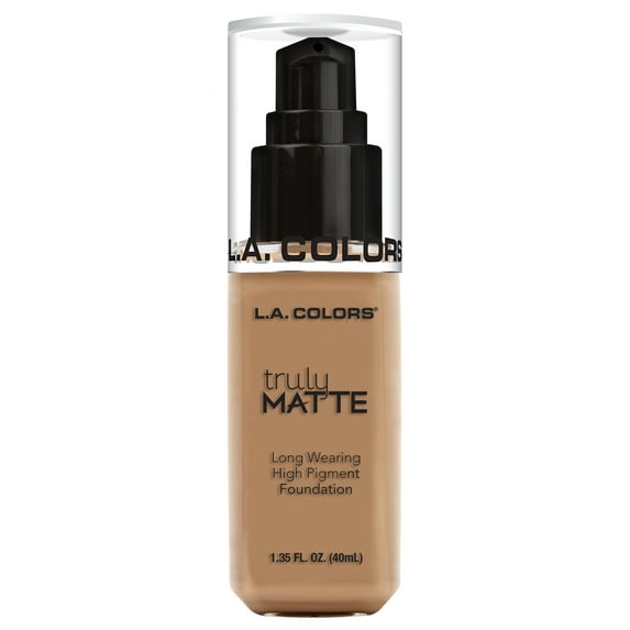 L.A. COLORS Liquid Truly Matte Foundation, Sand, 1.35 fl oz - Walmart.com