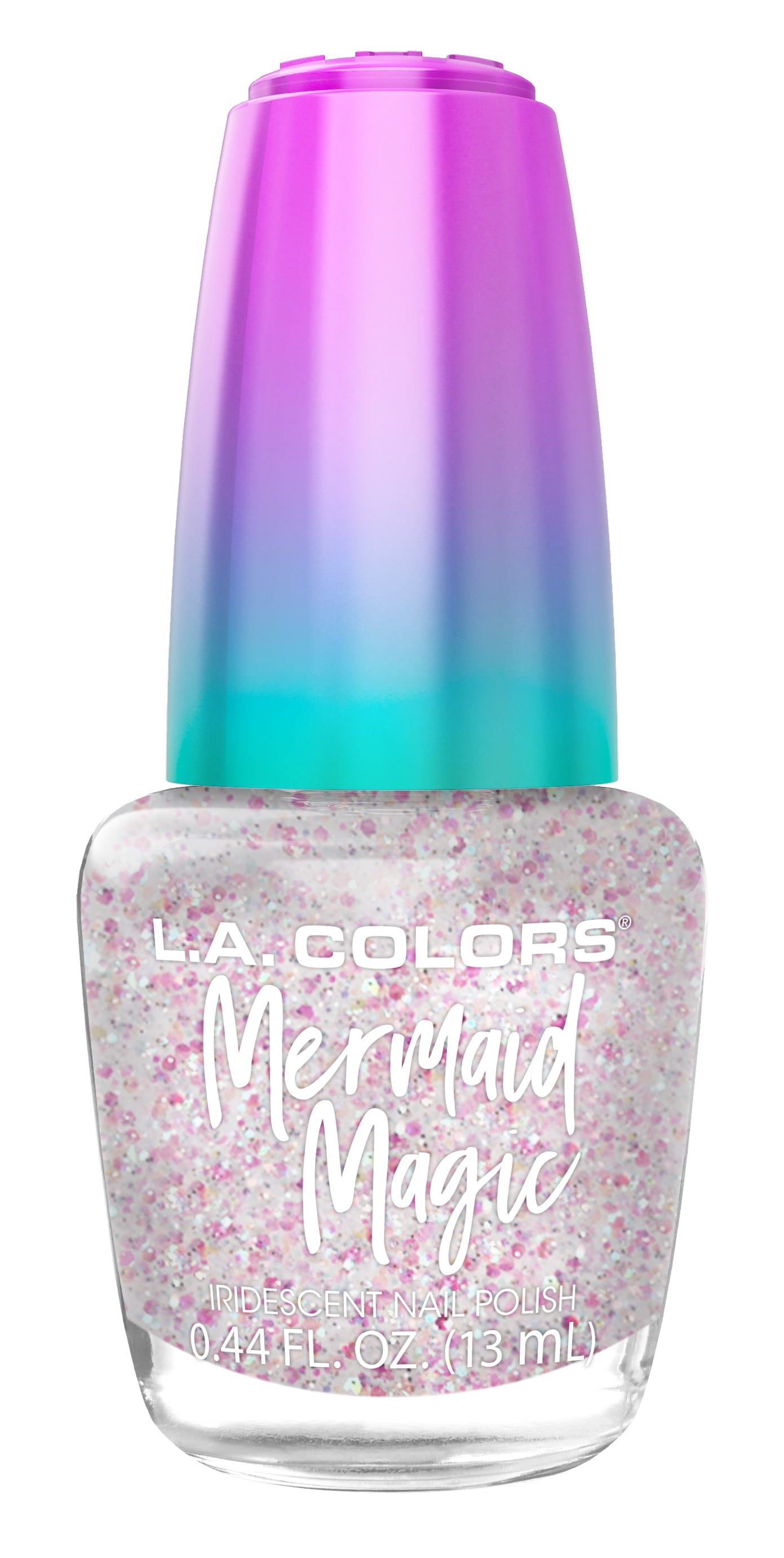 L.A. COLORS Mermaid Magic Nail Polish Crystals 0.44 fl oz Iridescent ...