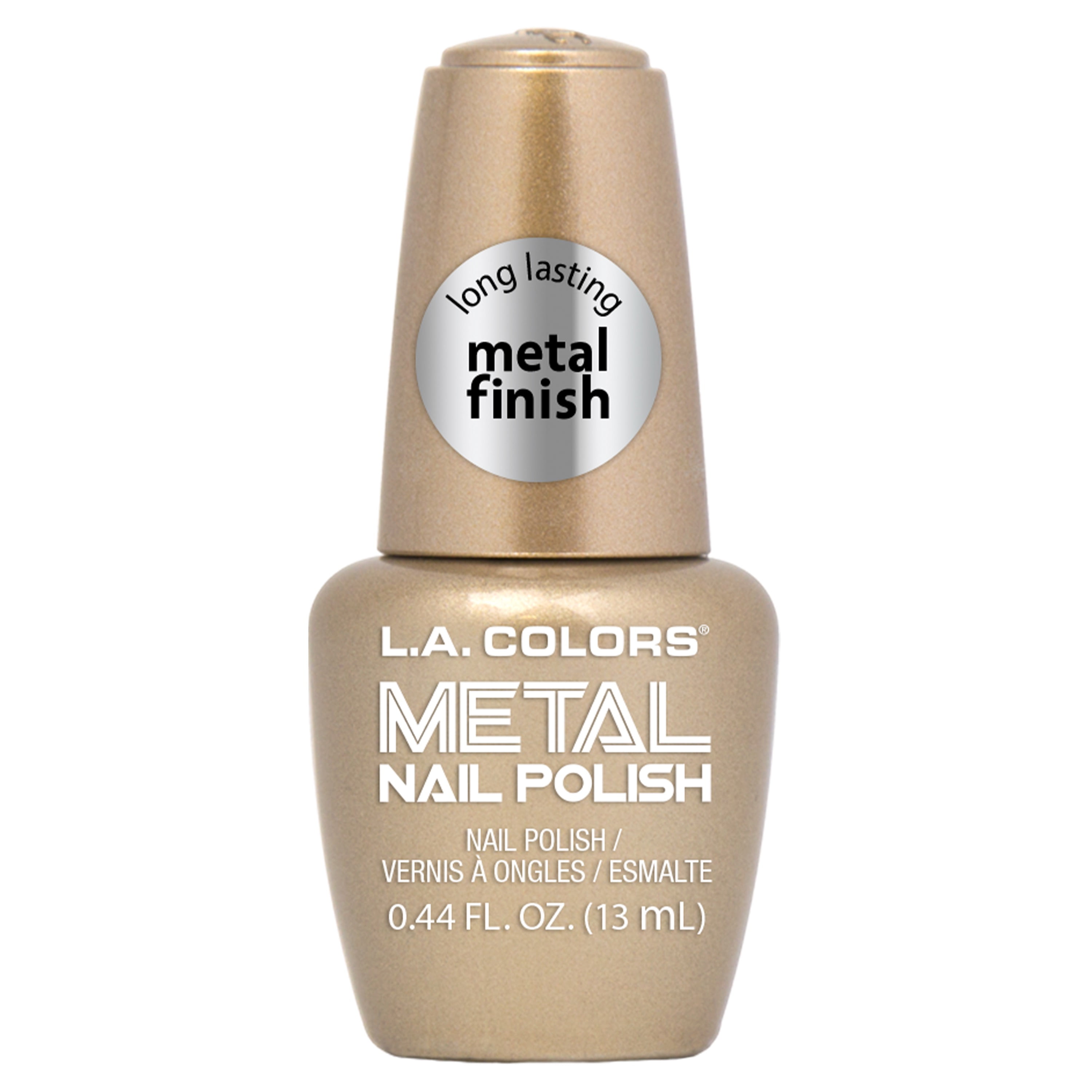 L.A. COLORS Metal Nail Polish Bubbly 0.44 fl oz High-Impact Metallic ...