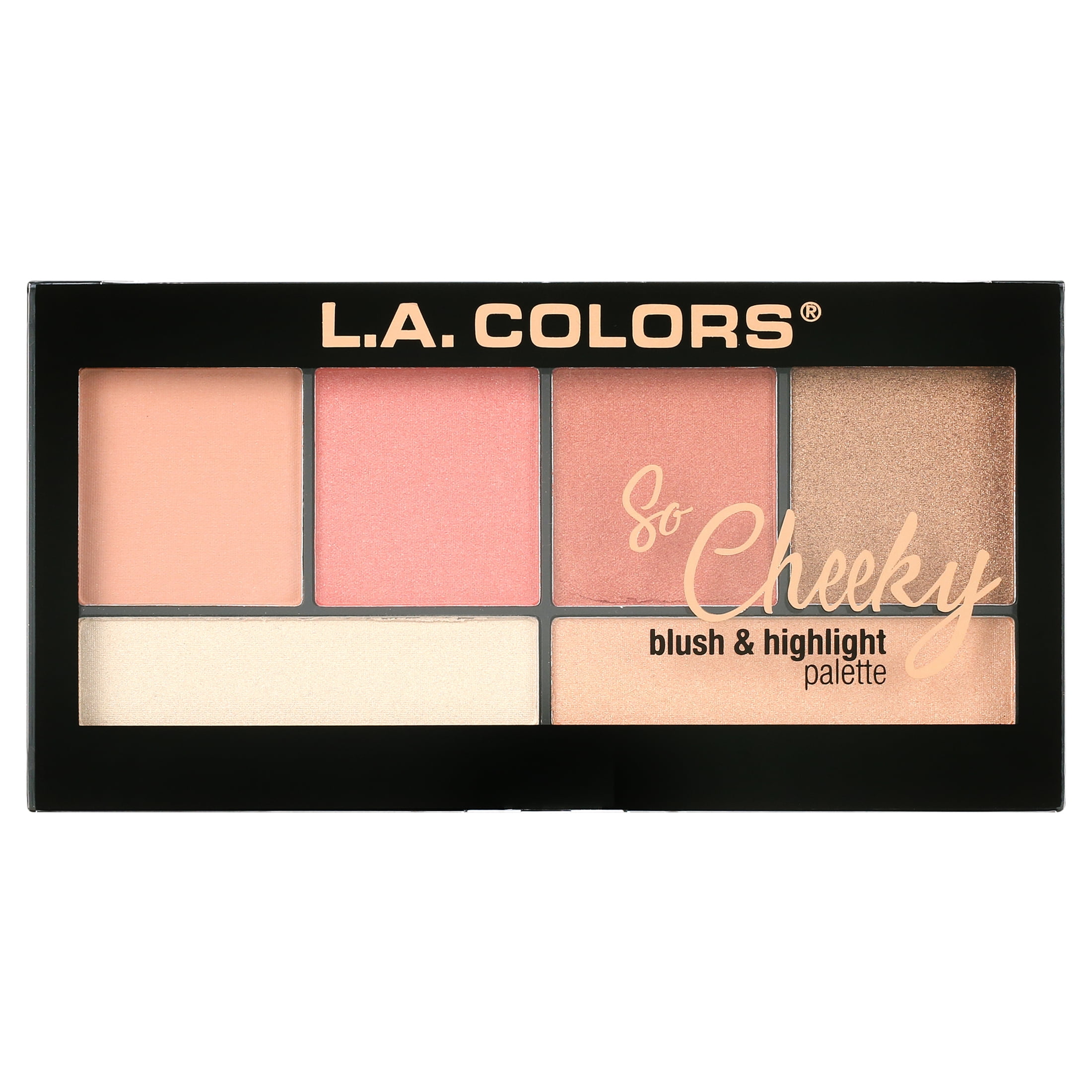 L.A. COLORS So Cheeky Blush & Highlighter, Peaches and Cream, 0.78 fl ...