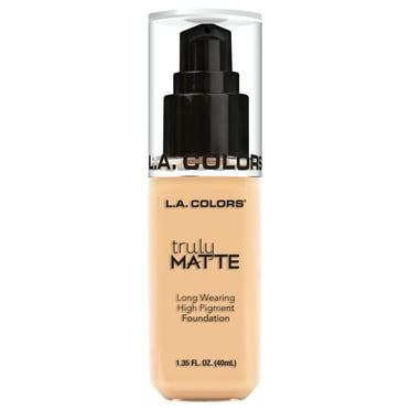 1 L.A. Colors [ CLM361 Deep Tan ] Truly Matte Liquid Foundation Powder ...