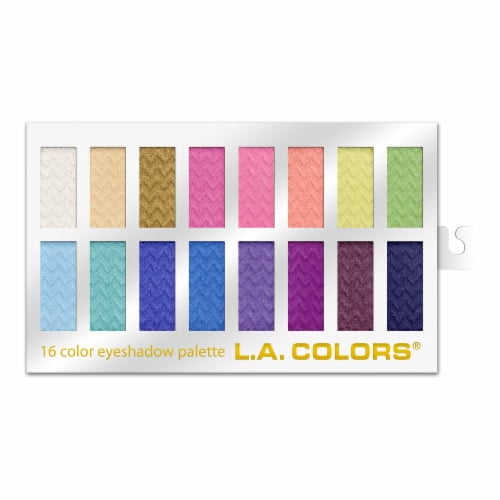 L.A. Colors 16-Color Eyeshadow Palette - Haute 1 ct - Walmart.com