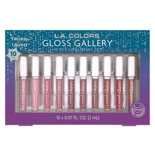 L.A. Colors Dream to Gleam Lip Gloss Gallery Gift Set, 10 CT - Walmart.com
