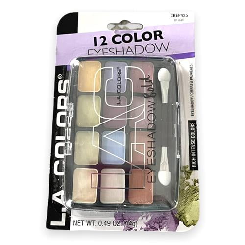 L.A. Colors Expressions, 12 Color Eyeshadow, Bep425 Urban, 0.49 Oz ...