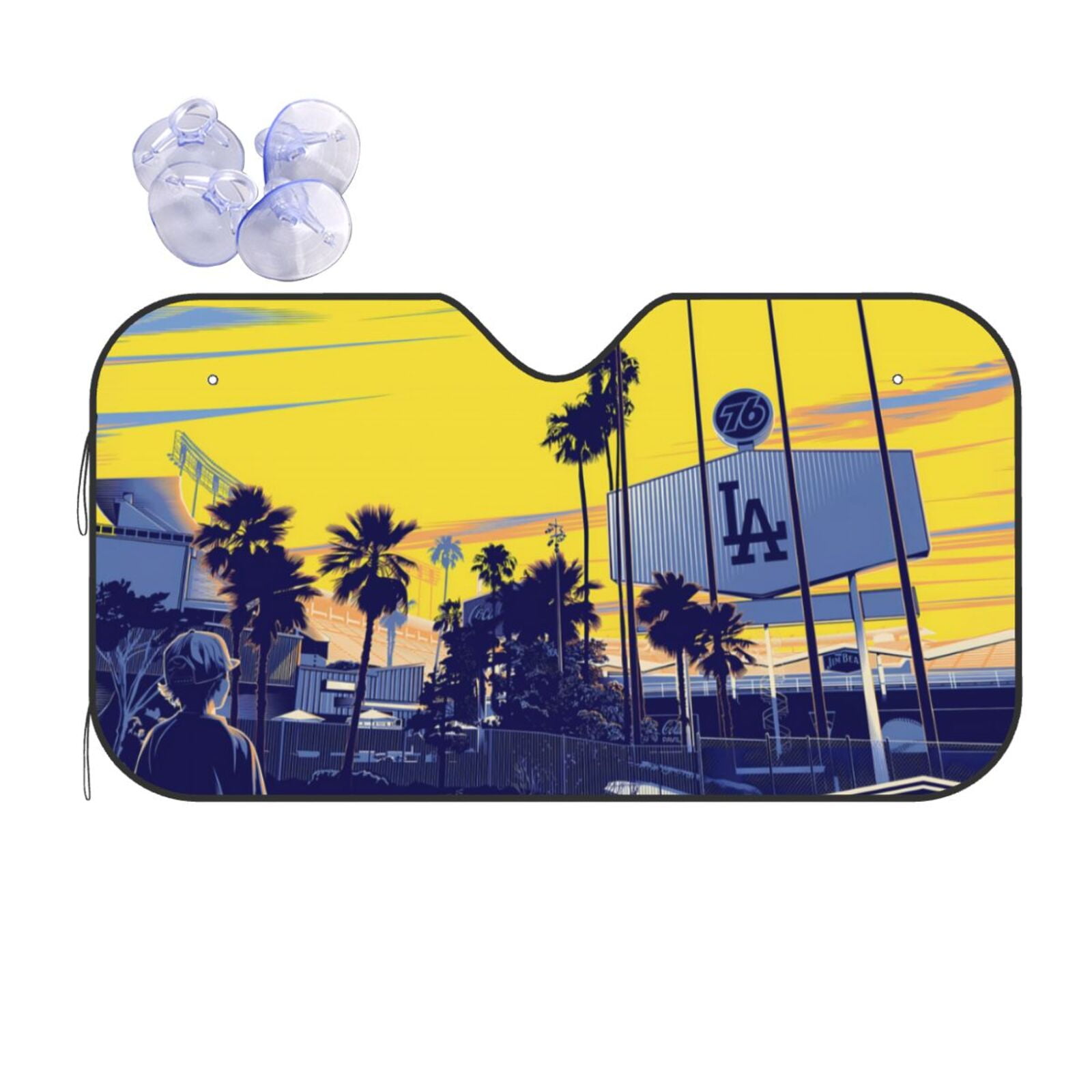 L_A_Dodgers 2025 Hard Car Windshield Sunshade - Premium Bubble Aluminum ...