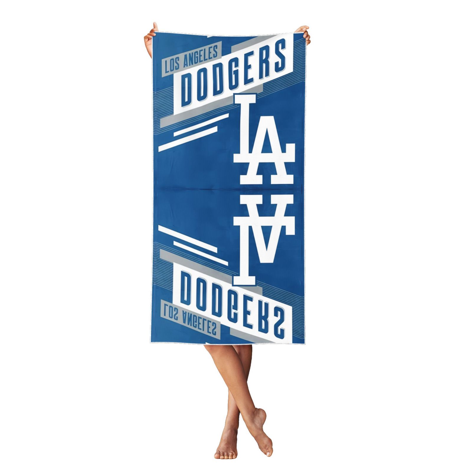 L_A_Dodgers Luxury Peach Skin Beach Towel" - Quick Dry Sand Shaking ...