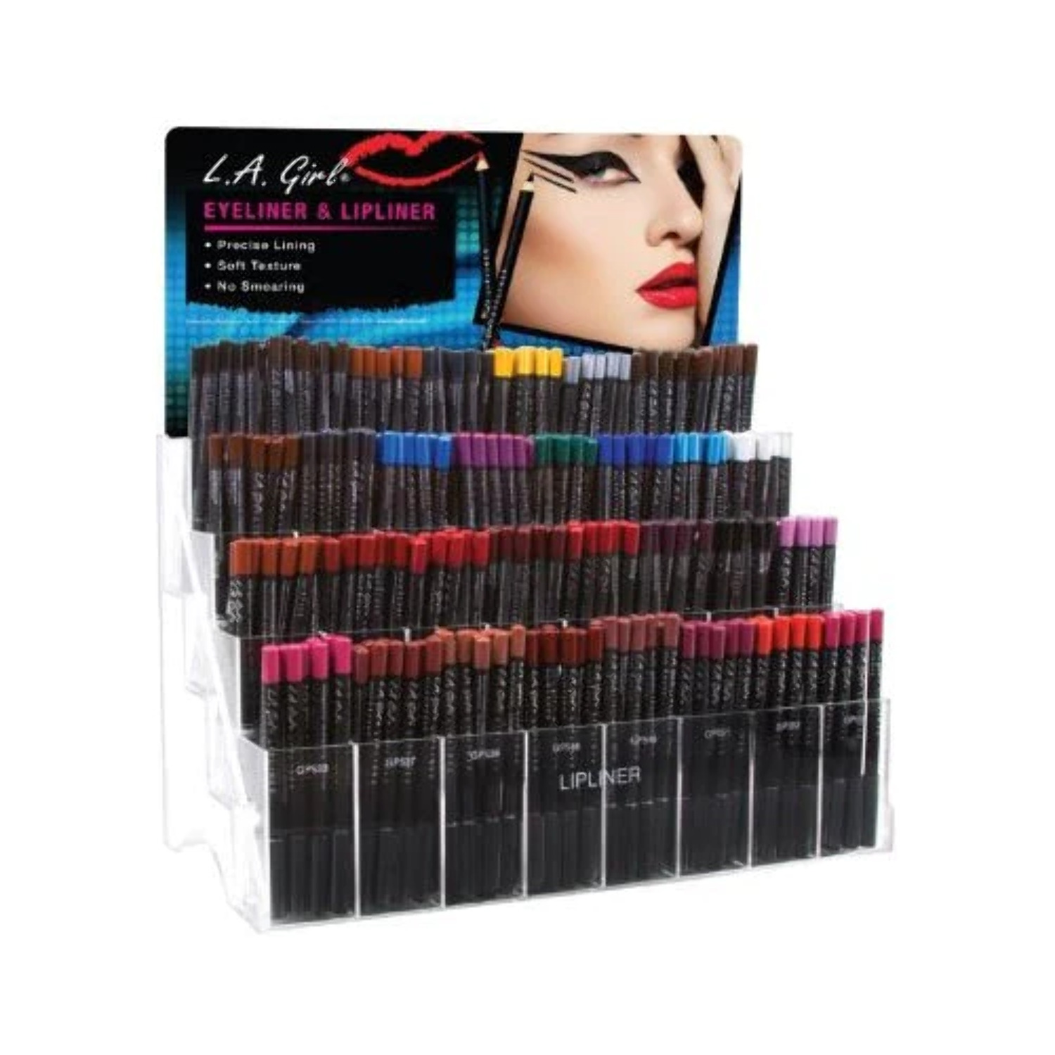 L.A. GIRL Eyeliner Lipliner Display Set - 576 Pieces - Walmart.com